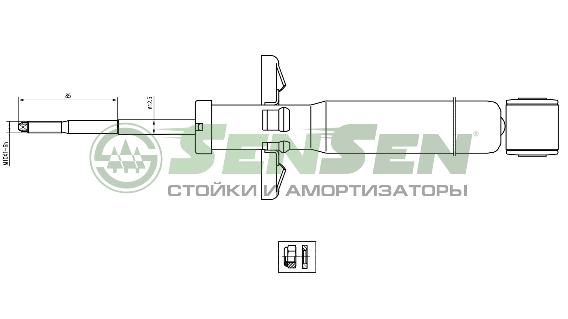 Амортизатор подвески Sensen 32130037
