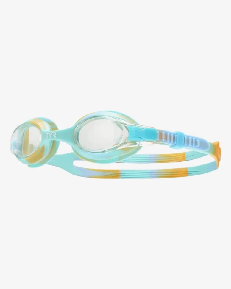Очки для плавания детские TYR Swimple Tie Dye 763 Оранжевый (763 Оранжевый, O/S)
