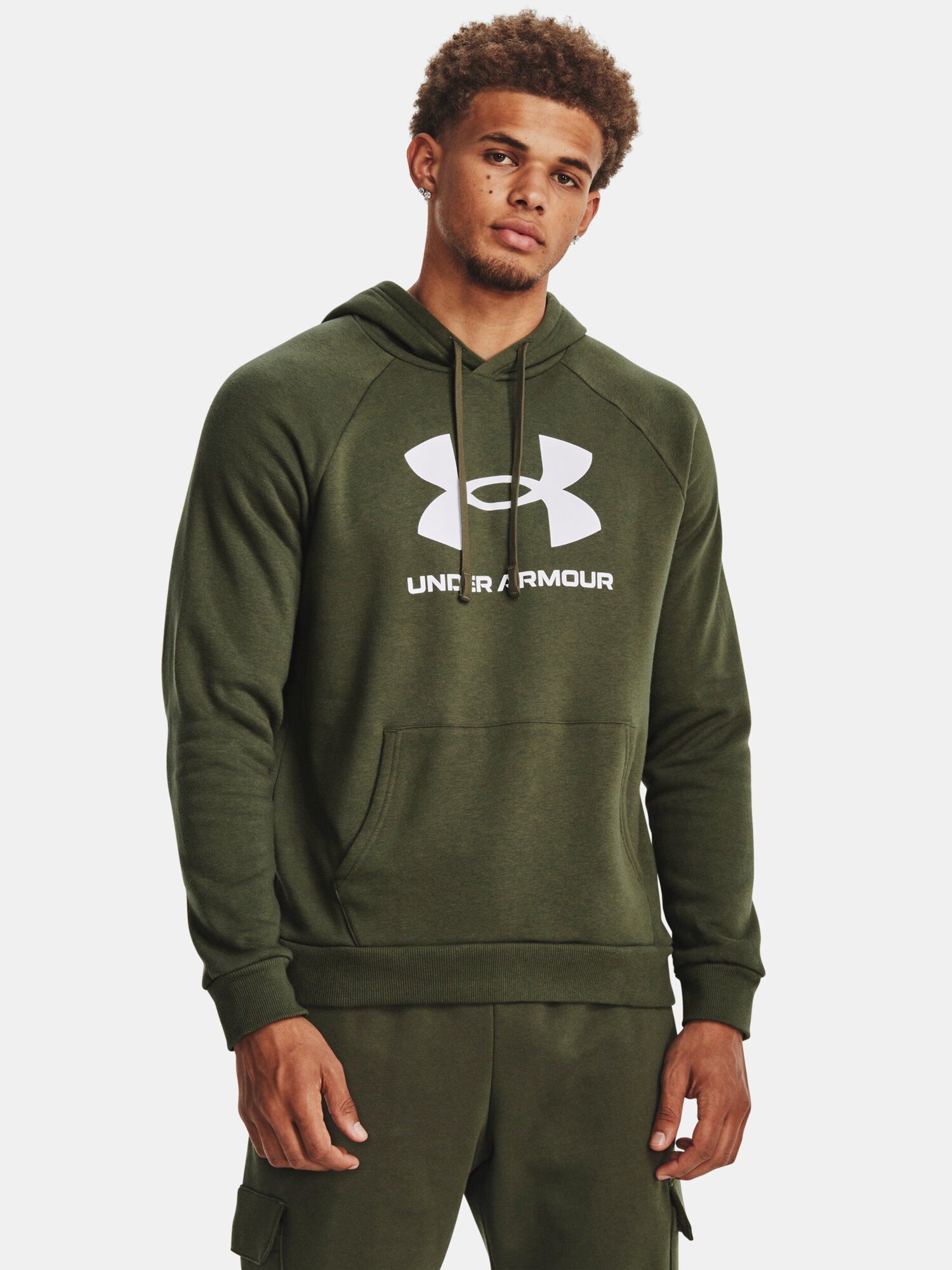 Худи Under Armour Rival, размер XL, , темно-зеленый — фото 1