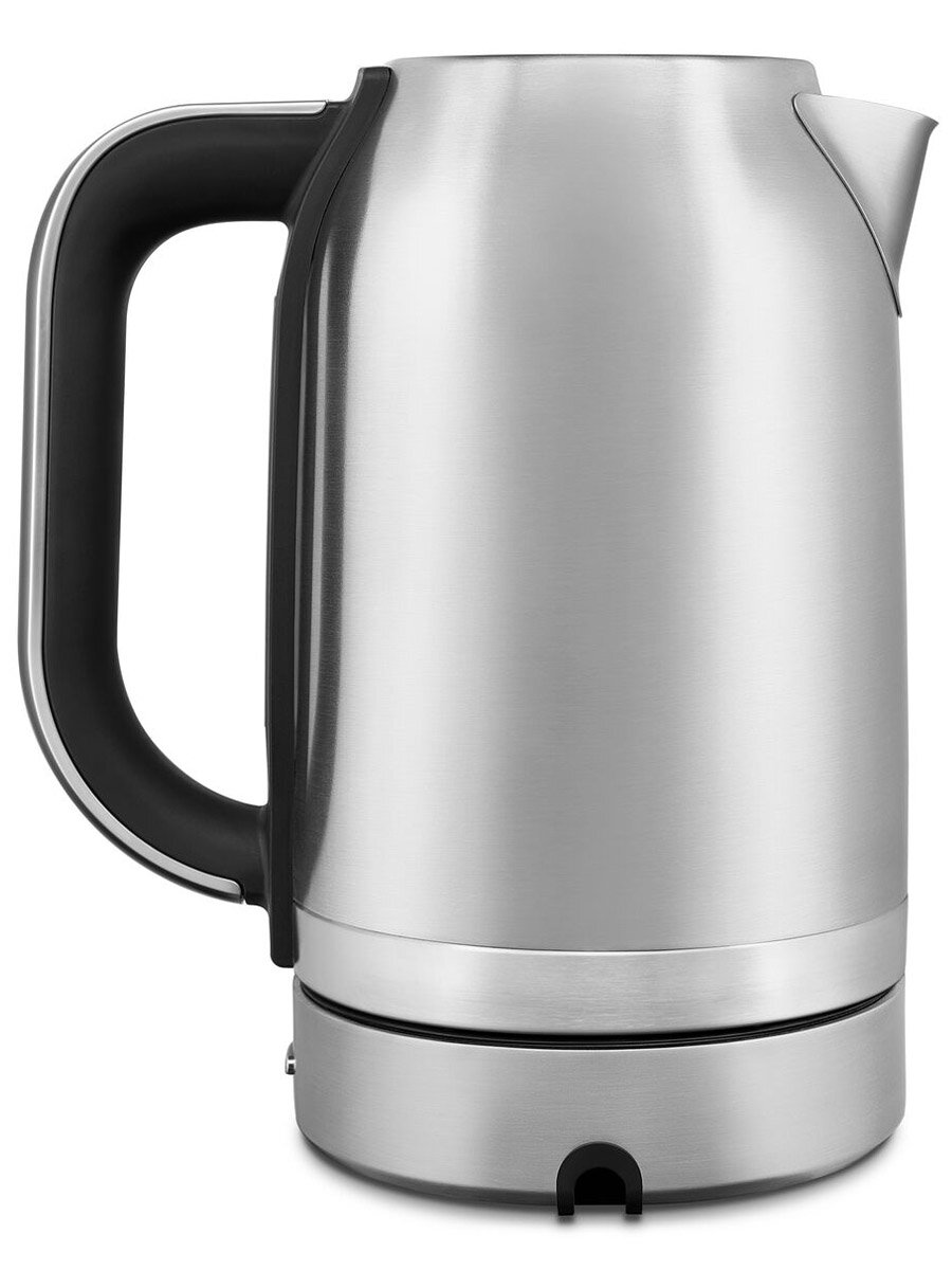 Электрочайник KitchenAid 5KEK1701ESX, 1.7 л, 2400 Вт, металлический корпус, 7 температурных режимов, серебристый