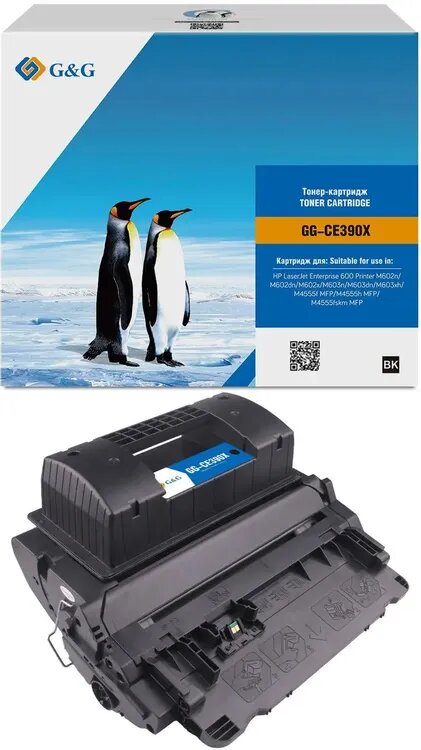 Картридж G&G GG-CE390X, черный
