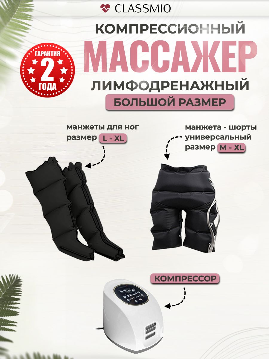 Массажер лимфодренажный для ягодиц, ног, голени и бедер