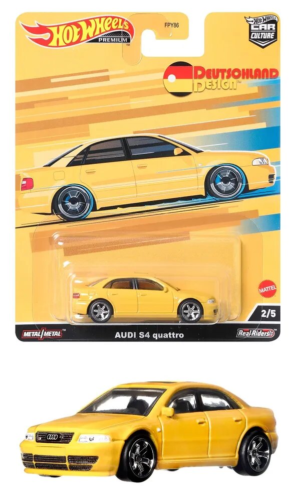 Машинка коллекционная Mattel Hot Wheels Premium Car Culture: FPY86 AUDI S4 quattro
