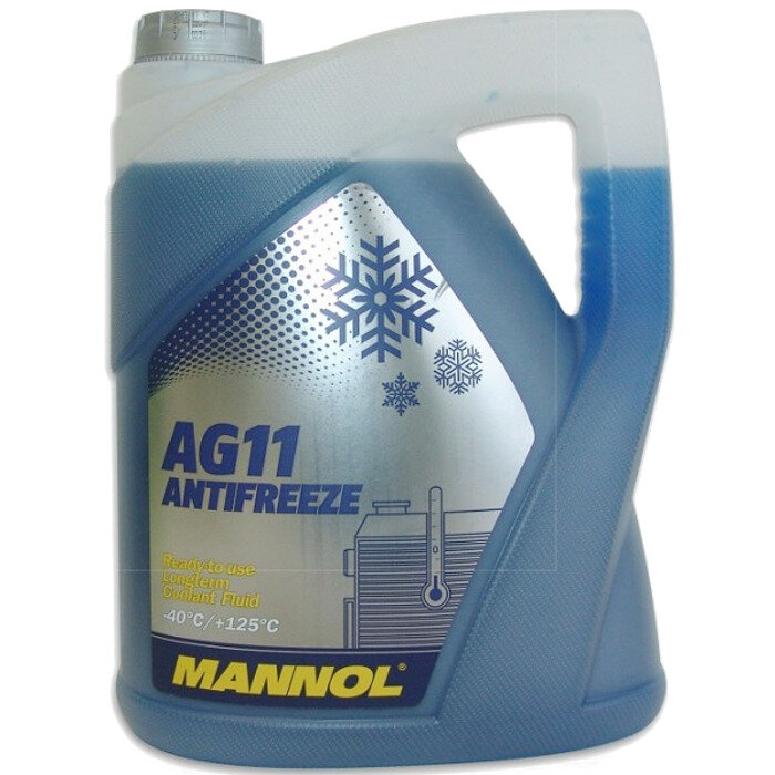 MANNOL LONGTERM AG11 (-40C) Антифриз концентрат голубой (5л)