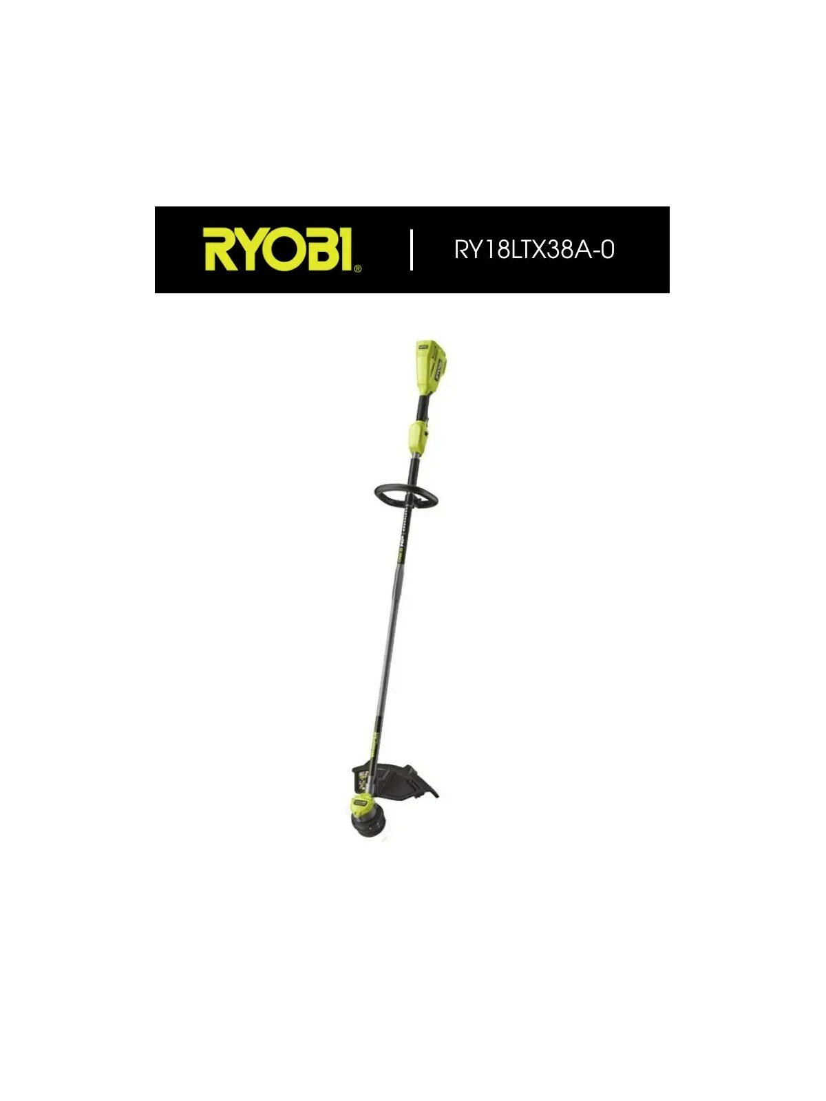 Аккумуляторный бесщеточный триммер Ryobi RY18LTX38A-0 ONE+ HP WHISPER (Без АКБ) арт. 5133005730