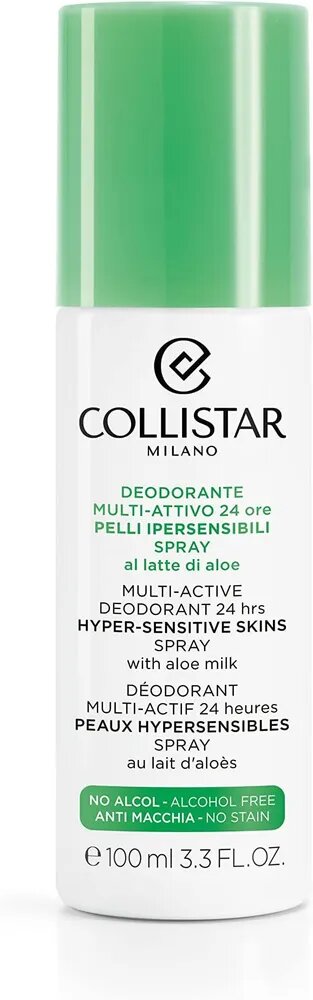 COLLISTAR Дезодорант-спрей с молочком алоэ для чувствительной кожи Multi-Active Deodorant, 100 мл