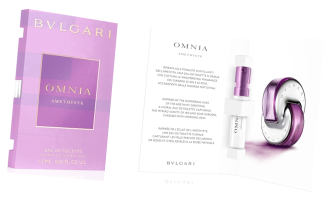 Туалетная вода Bvlgari Omnia Amethyste проба 1.5 / Мини-флакон аромата Булгари Омниа Аметист / Сэмпл парфюма