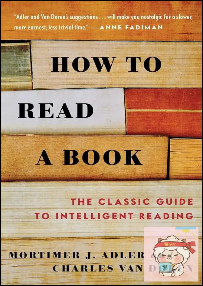 How to Read a Book Mortimer J. Adler Reading Guide Paperback