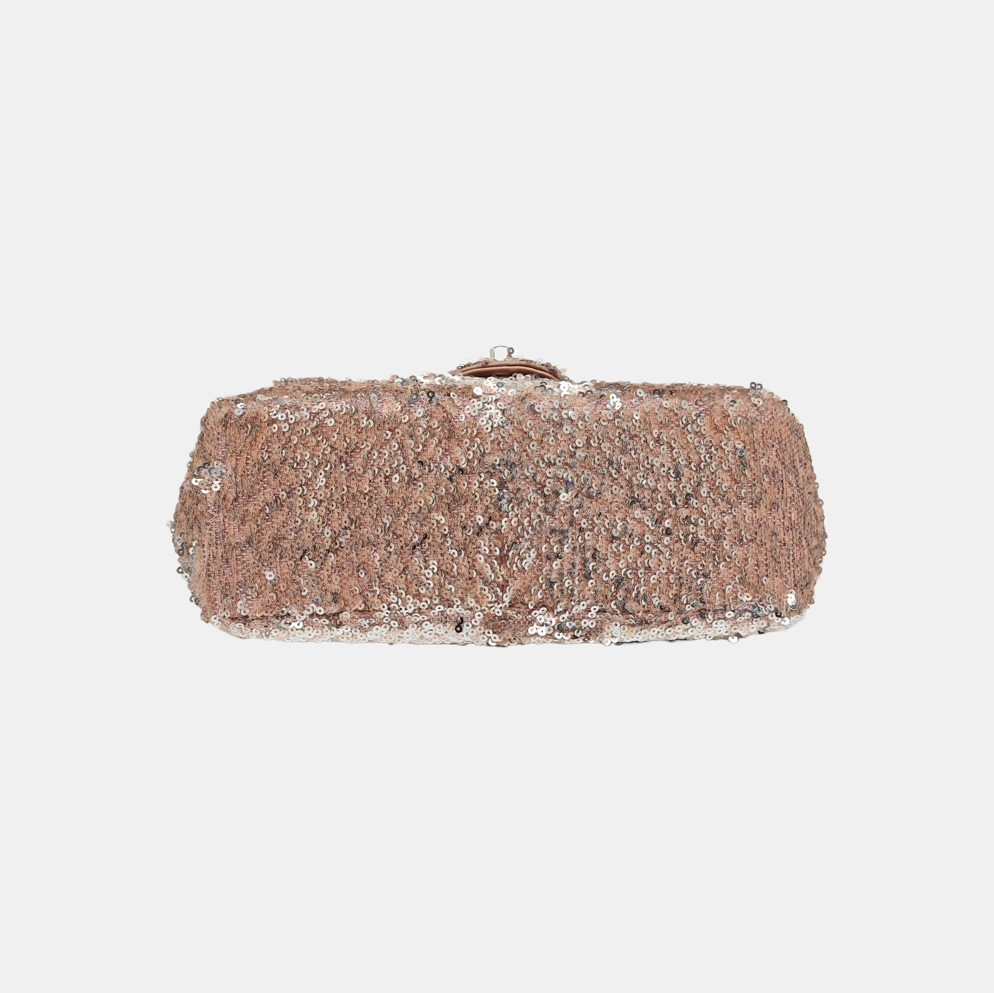 Сумка Chanel Sequin Classic Flap Mini, розовый — фото 1