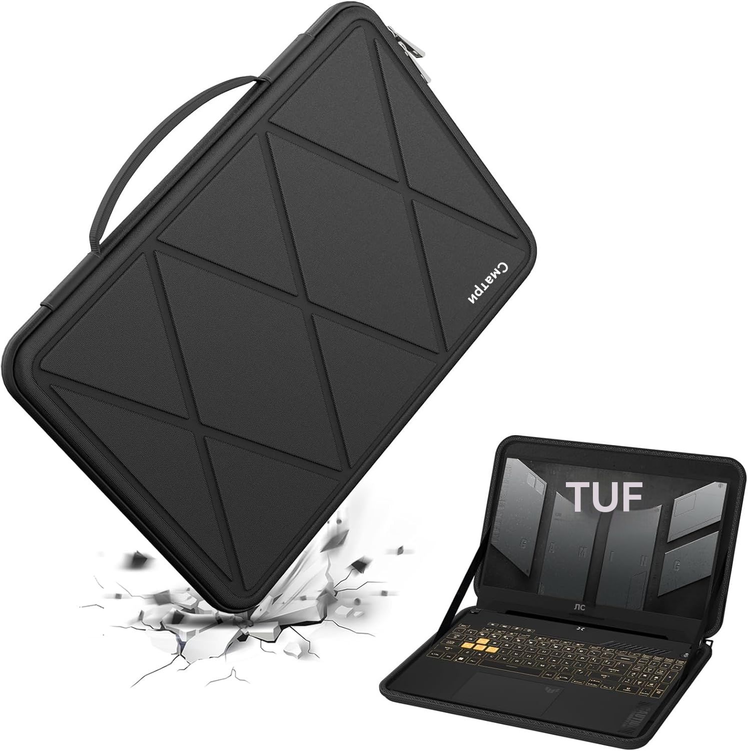 Защитный чехол SmatreeHard EVA для ноутбука ASUS TUF Gaming A15 15,6 дюйма (2024/2023), водонепроницаемый дорожный чехол (X8288)