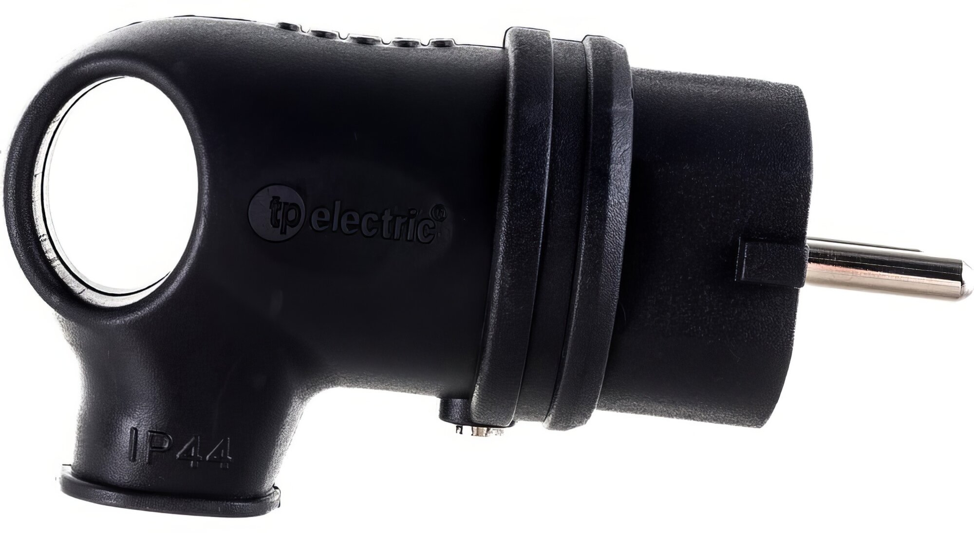 Силовая угловая вилка каучук TP Electric 16A, 240В, IP44 3101-302-0300