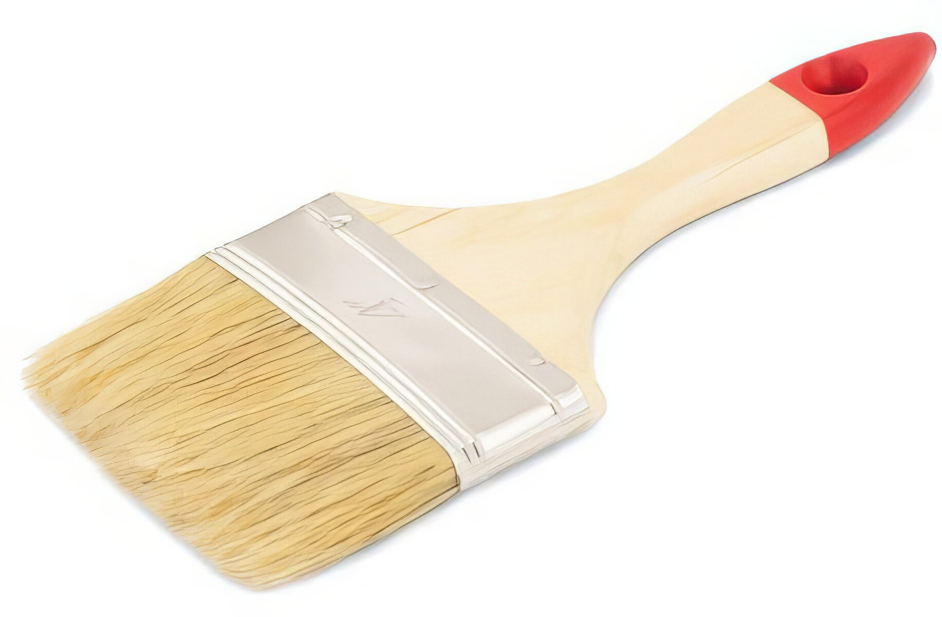 Кисть плоская 100мм Basis светлая натуральная щетина Color Expert 81269912