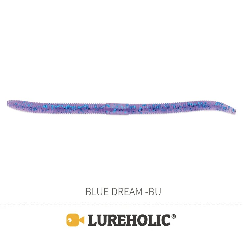 LUREHOLIC Черви для рыбалки, Синий, 4.8 inches 15pcs, BU