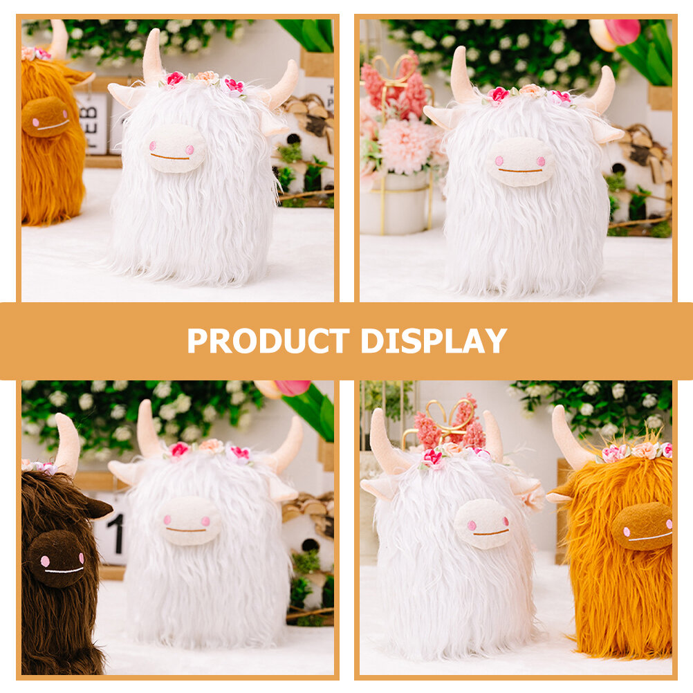 Мягкая Игрушка Корова Декоративная Игрушка Для Фотосессии 23x12cm