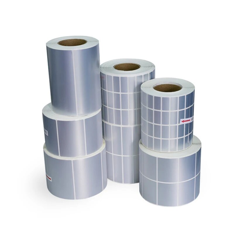 Серебряные пустые наклейки ПЭТ Coupleasy для термопереноса 100x70mm 500pcs