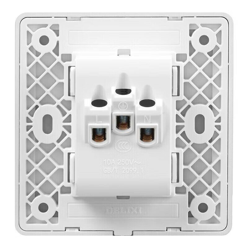 DELIXI CD821 Series 10A стандартная пятиконтактная розетка с панелью звездного серебра Тип：Пятиконтактная