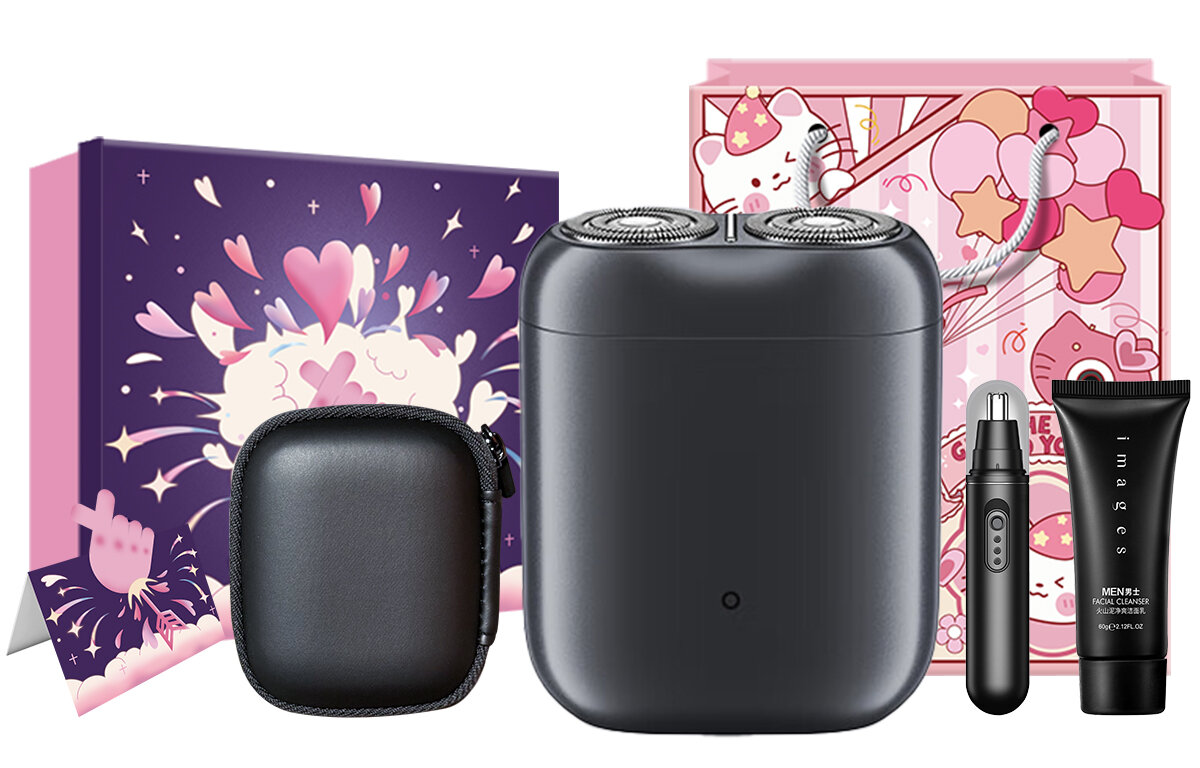 Электробритва мужская Xiaomi Mi Home S200, S200 Lunar Rock Gray, Heart Gesture Exclusive Box
