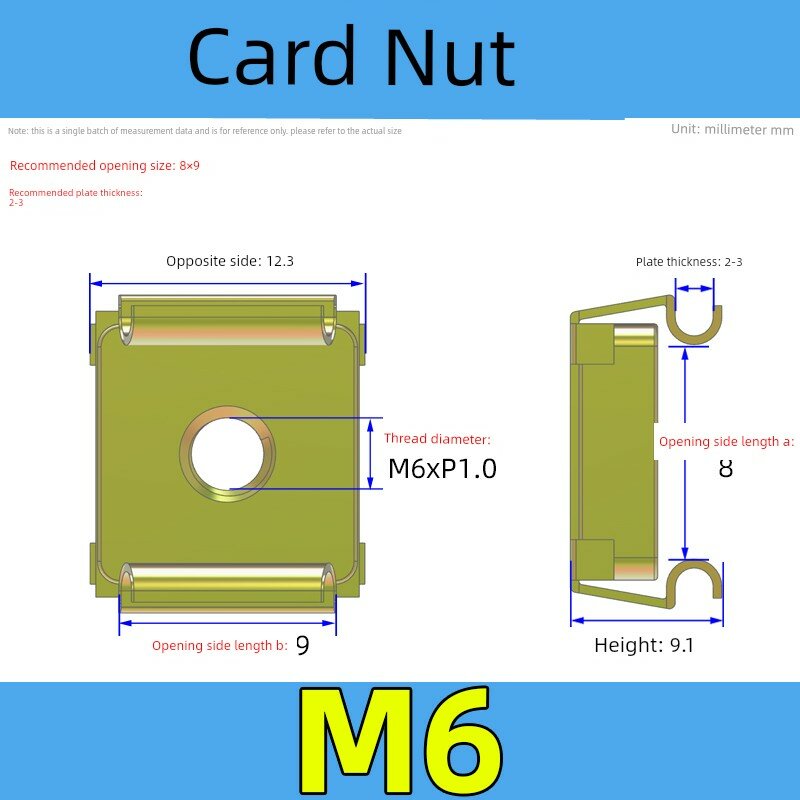 Набор из 20 цветных гаек M6, декоративные крепежные элементы для фиксации рам машин