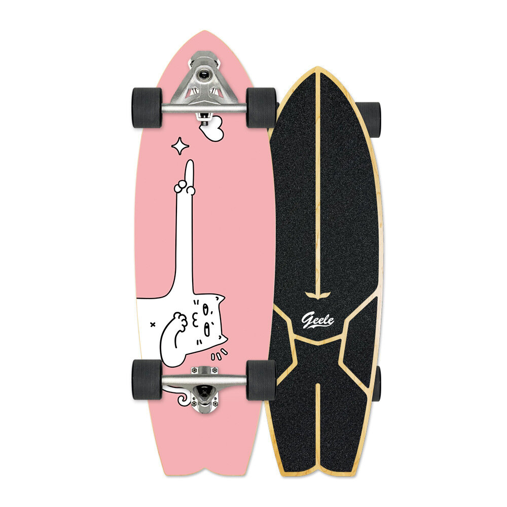 Серфборд Geele Carver Yow Land Surfboard CX7 2-го поколения, модернизированный, для симулятора катания на лыжах, 31 дюйм (педали не требуются)