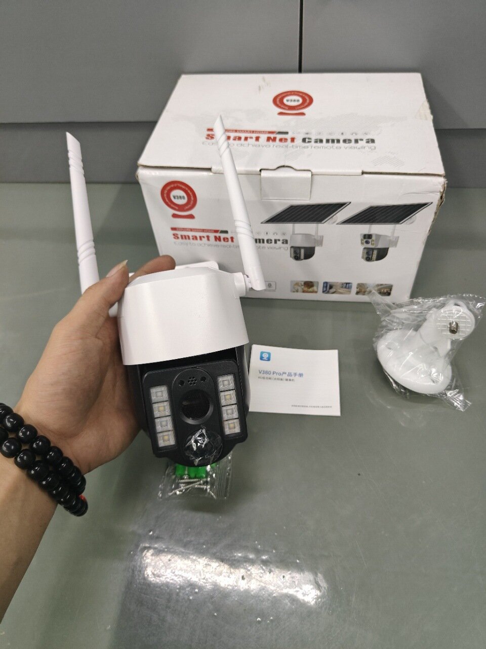 12MP Солнечная поворотная камера видеонаблюдения 4G день и ночь полноцветная 10x зум HD уличная водонепроницаемая