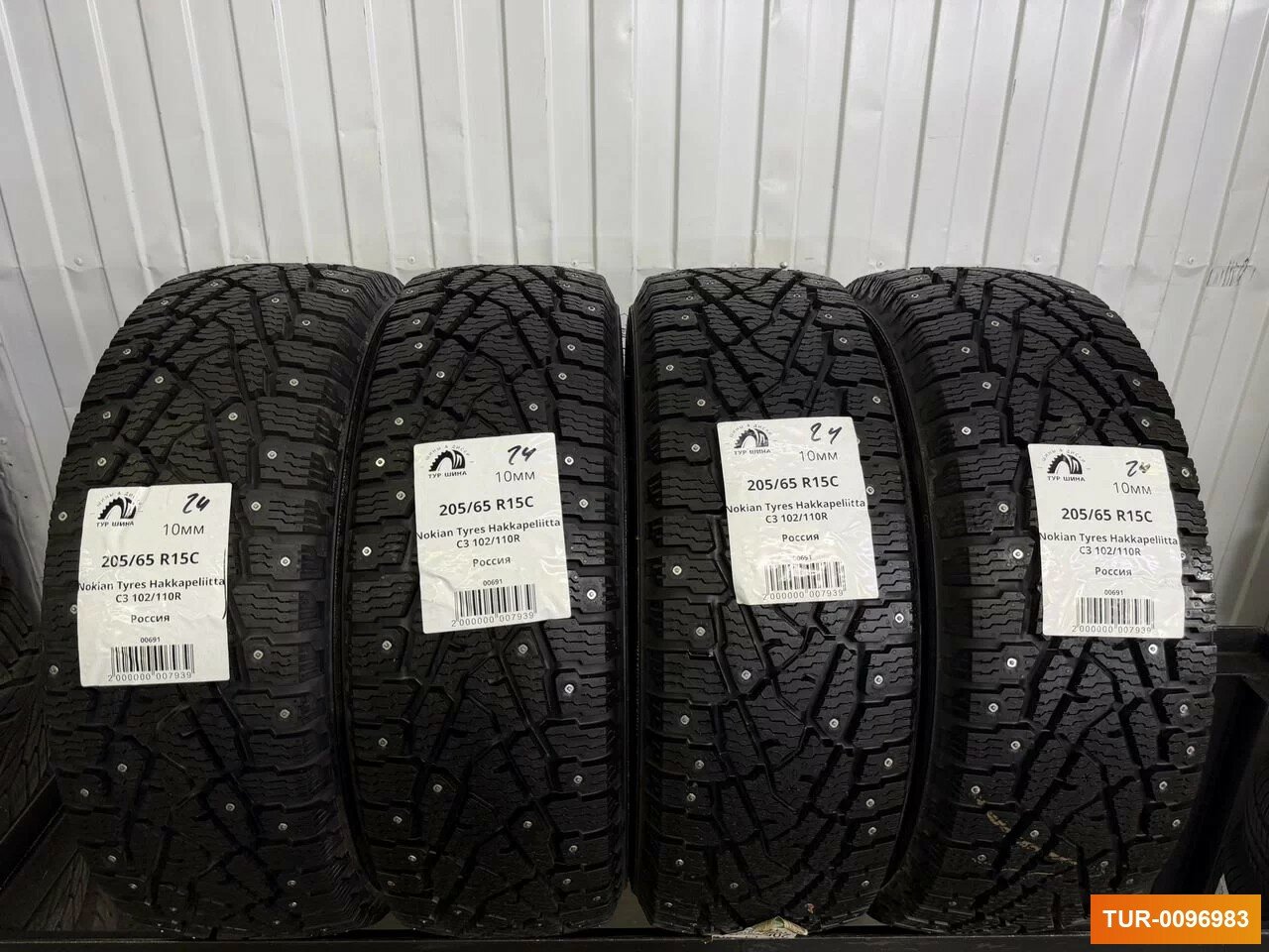 Комплект (4 шт) зимних БУ шин Nokian Tyres Hakkapeliitta C3 205/65 R15 без пробега 8268513631