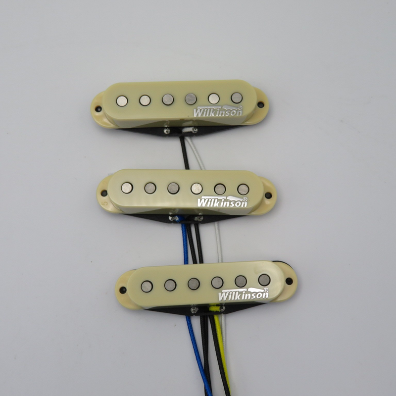 Гитарный звукосниматель Wilkinson WVS Alnico5 SSS с одной катушкой и комплектом проводов для подключения потенциометра