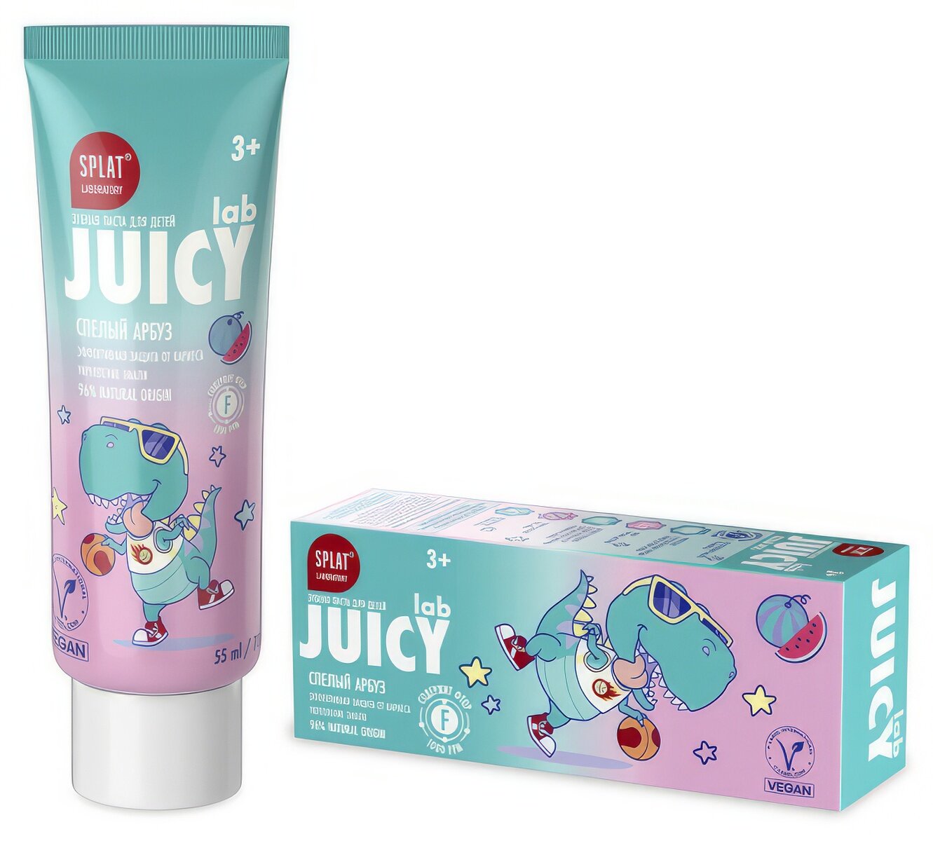Паста зубная сплат Juicy lab 6+ Спелый арбуз детская 55мл