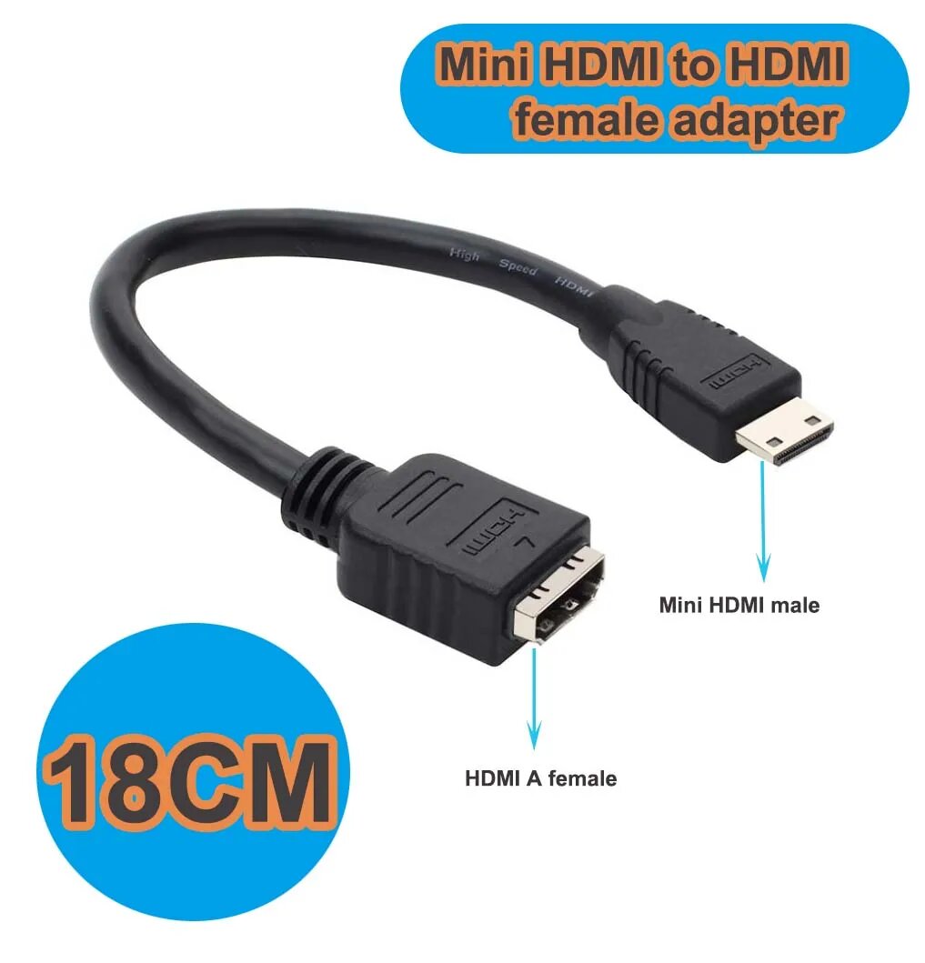 HDmatters Кабель-адаптер Mini HDMI на HDMI