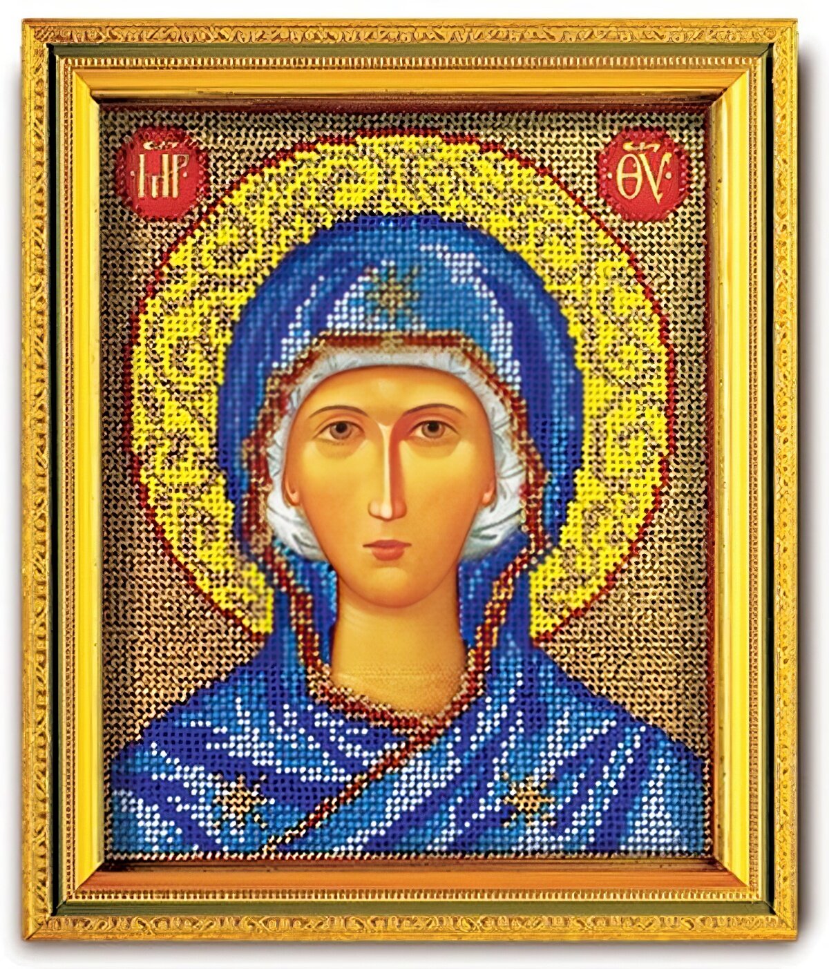Набор для вышивания Радуга бисера В-304 Божья Матерь 12х14.5 см