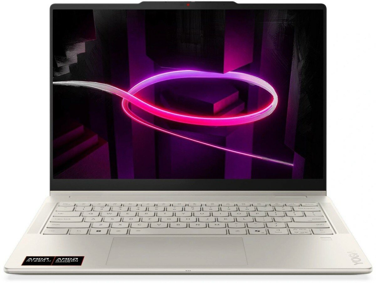 Ноутбук Lenovo Yoga 7 14AGP11, 14", 2026, трансформер, OLED, AMD Ryzen AI 7 445 2ГГц, 6-ядерный, 24ГБ LPDDR5x, 512ГБ SSD, AMD Radeon 840M, Windows 11 Home, бежевый (83td0083rk)