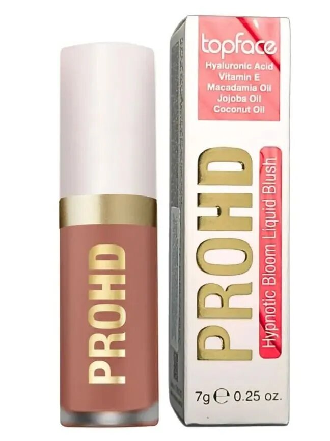 Topface Легкие жидкие румяна с сияющим финишем ProHD Hypnotic Bloom Liquid Blush, тон 008, 7 г