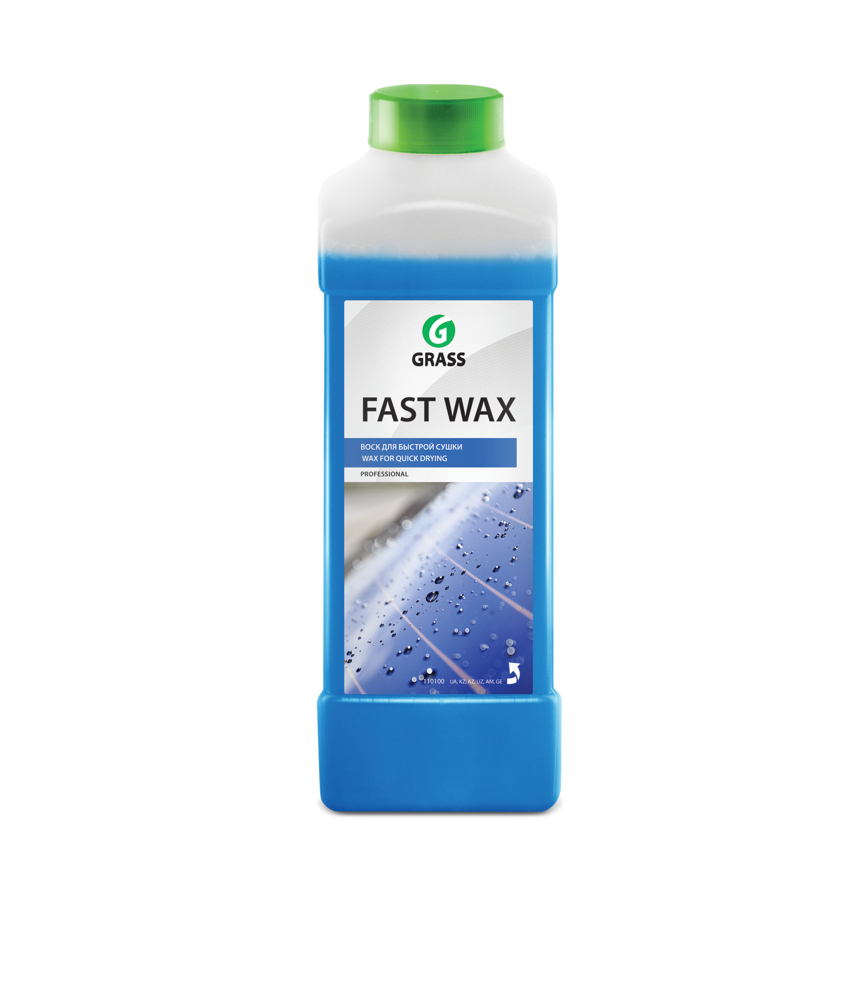 Воск холодный для быстрой сушки авто fast wax концентрат канистра 1л grass GraSS 110100