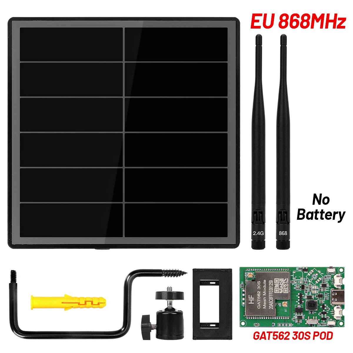 D5L-G1 Meshtastic Solar Power LoRa Repeater Node со встроенной платой 30dBi GAT562 868 No Battery