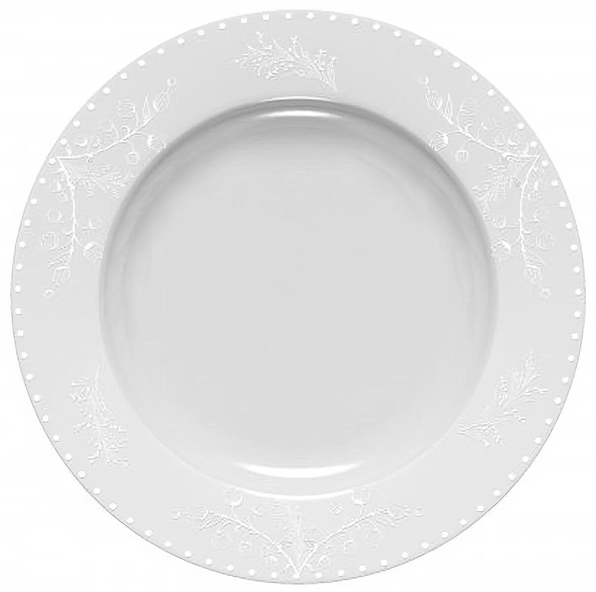 Тарелка десертная Domenik Tableware Spring Romance 21 см белый, фарфор