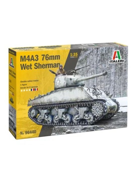 Сборная модель танка M4A3 76-мм мокрый Шерман 1/35 Italeri