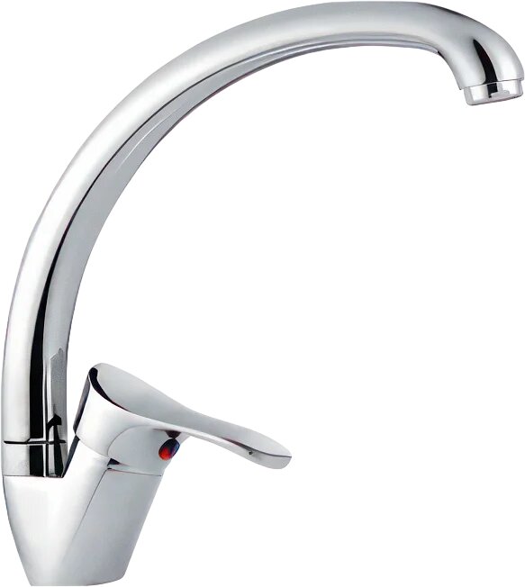 Смеситель для кухни Ledeme H14-B L4114-B с поворотным изливом, хром, глянцевый, однорычажный, с керамическим картриджем
