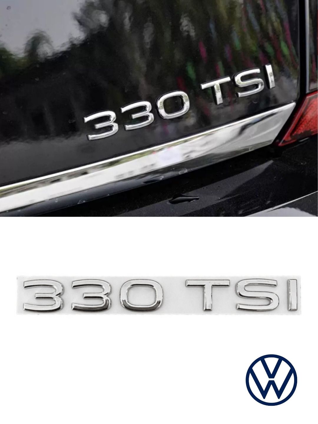 Эмблема Volkswagen 330 TSI на багажник для Passat Tiguan Tayron Teramont Magotan Viloran Arteon Tharu CC Tavendor