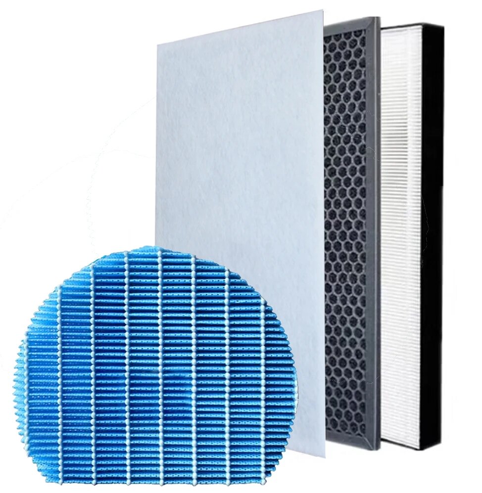 Фильтр для Sharp KC-D51R-W, HEPA+уголь, цвет: как на фото