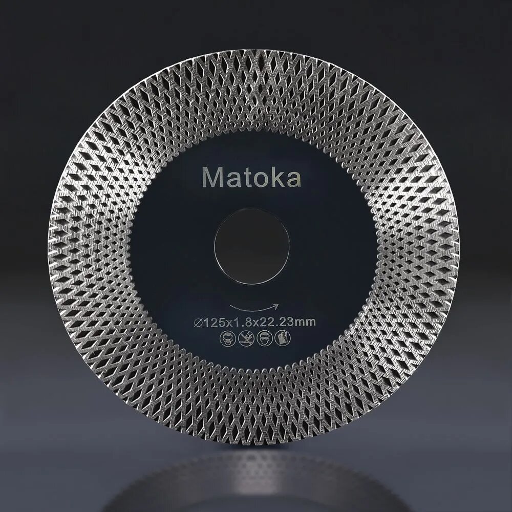 Диск алмазный 125 x 1,8 x 22.23 по керамограниту и твердой керамике / Matoka /