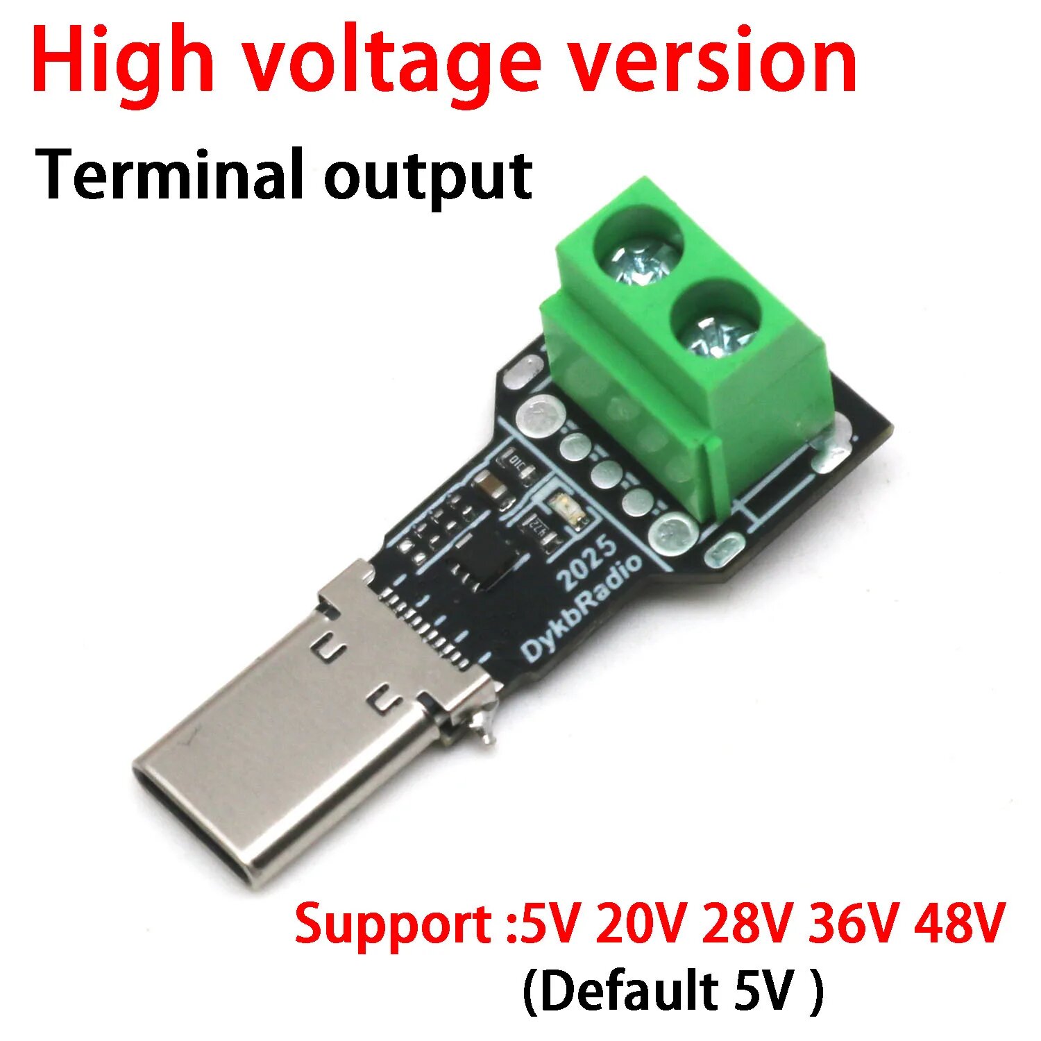 DYKB USB Type-C адаптер 5-48В High voltage 2PIN