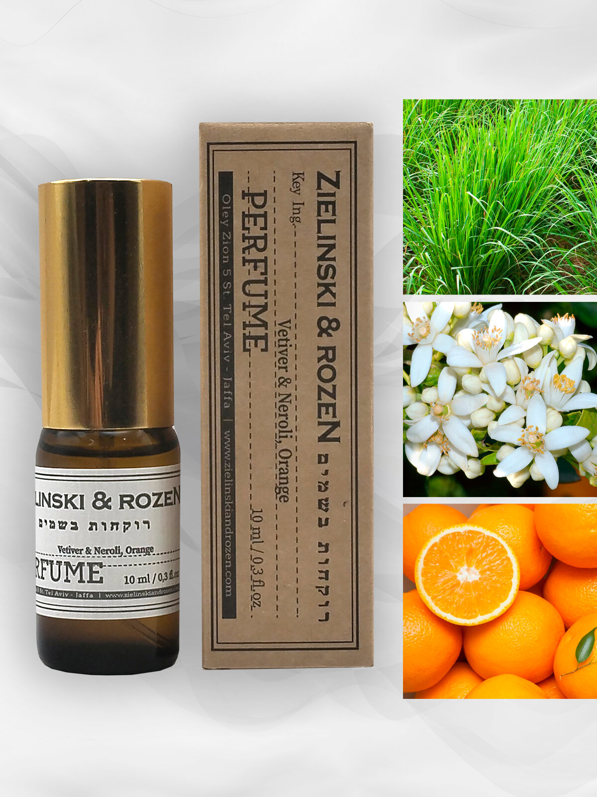 Духи концентрированные Zielinski & Rozen Vetiver, Neroli, Orange (Ветивер, Нероли, Апельсин) 10 мл