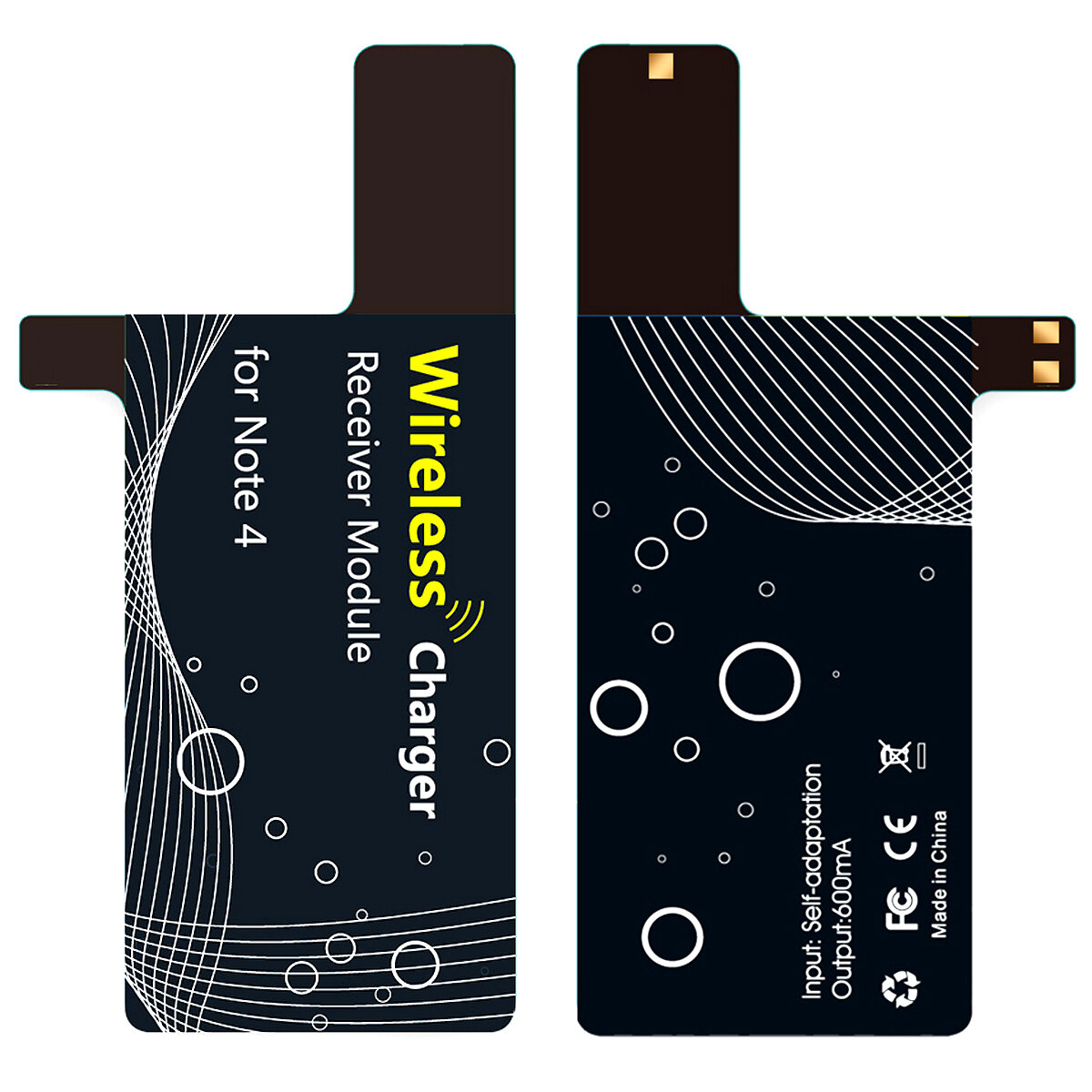 Модуль Приемника Беспроводной Зарядки Qifull QRN4 Для Galaxy Note 4 Тонкий 600Ma 6.20X4.50X0.05Cm