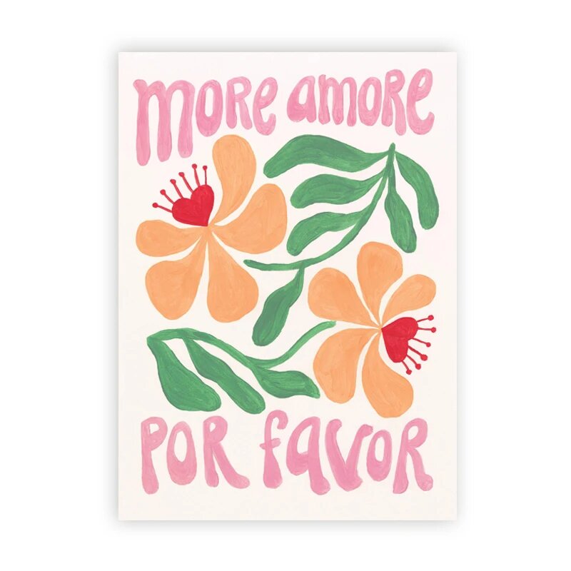 Принт на холсте "More Amore" Цвет: PC13611, 40x50 см