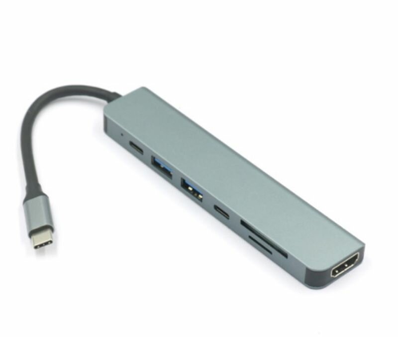Многофункциональная докстанция TypeC с портами USB 30 для ноутбуков настольных компьютеров планшетов и мобильных