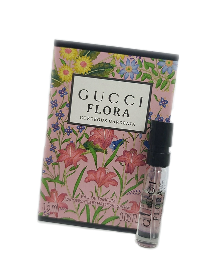 Парфюмерная вода Gucci Flora Gorgeous Gardenia Eau De Parfum проба 1.5 / Мини-флакон аромата Гуччи Флора Гордес Гардения О Де Парфюм