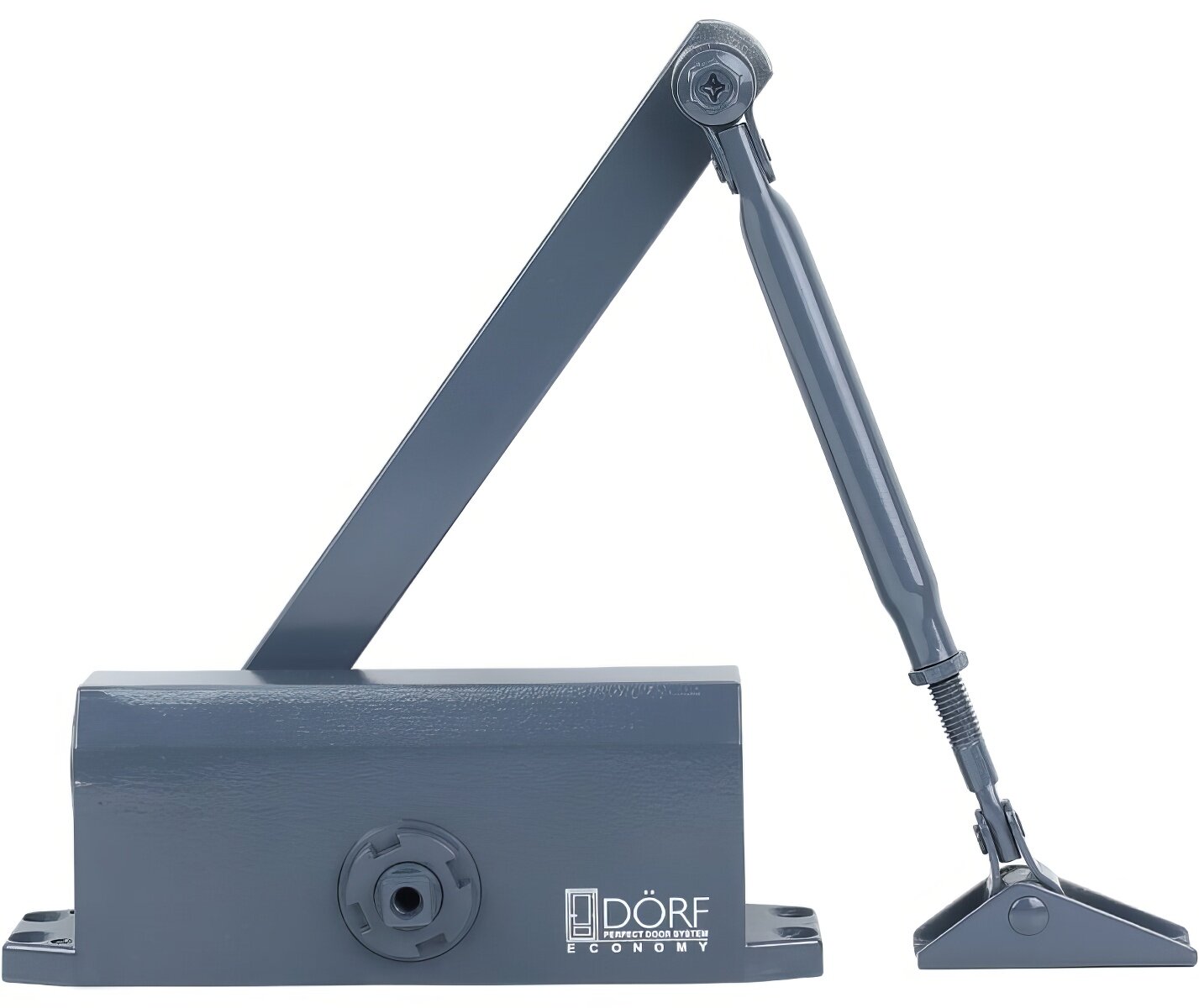 Дверной доводчик DORF economy l-8223 80 кг, антрацит , 1 к - 1 шт. eco L8223_ral7016_eco
