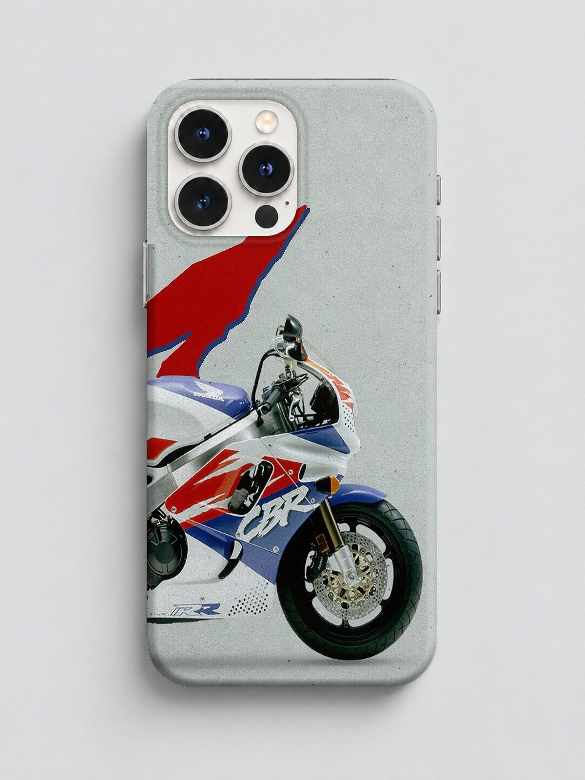 Прозрачный чехол на iPhone 15 Pro Honda CBR