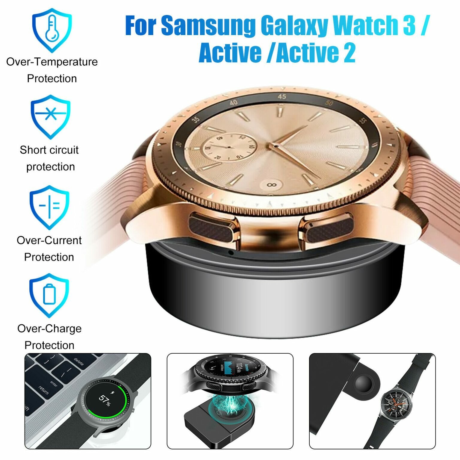 Беспроводная зарядная док-станция для Samsung Galaxy Watch 3