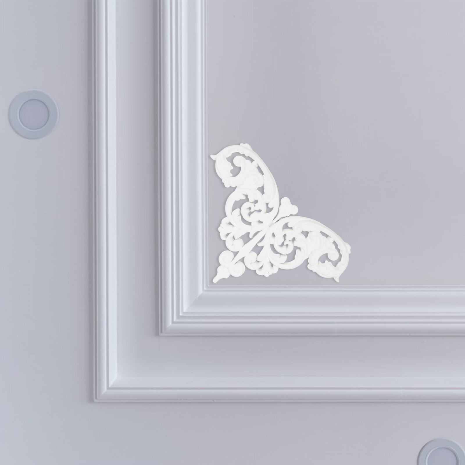 Ceiling Medallion Для Светильников Белый Цвет Размер 26 80X17 20X1 50Cm