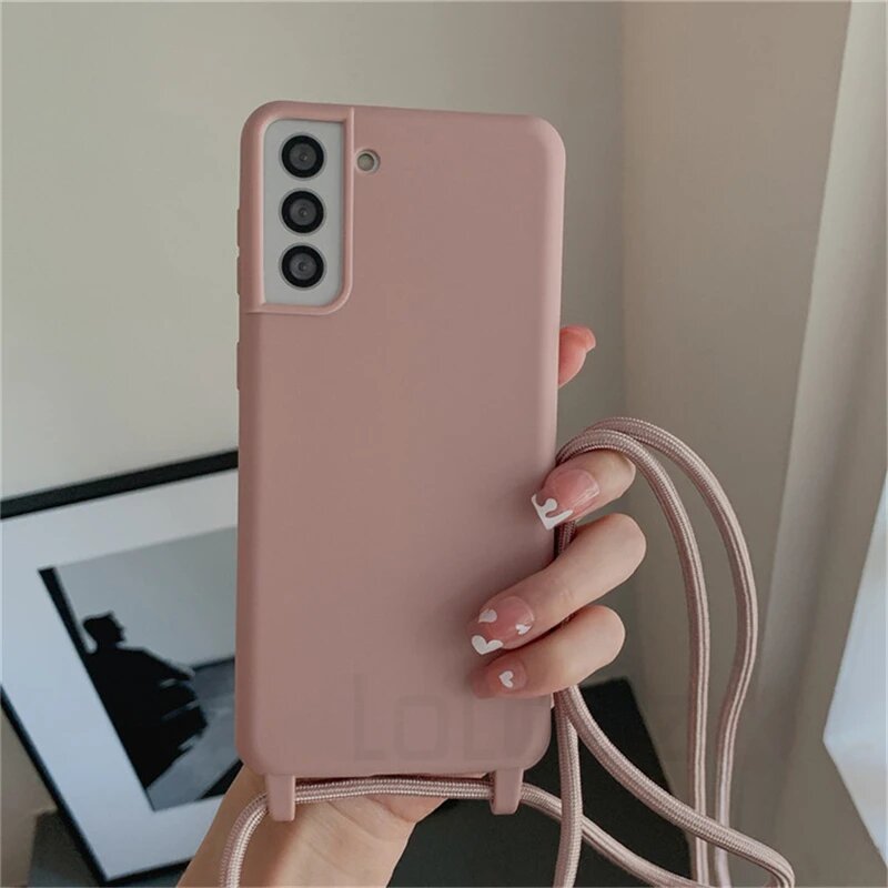 Корпус и ремешок силиконовый Samsung S21 Dark Pink